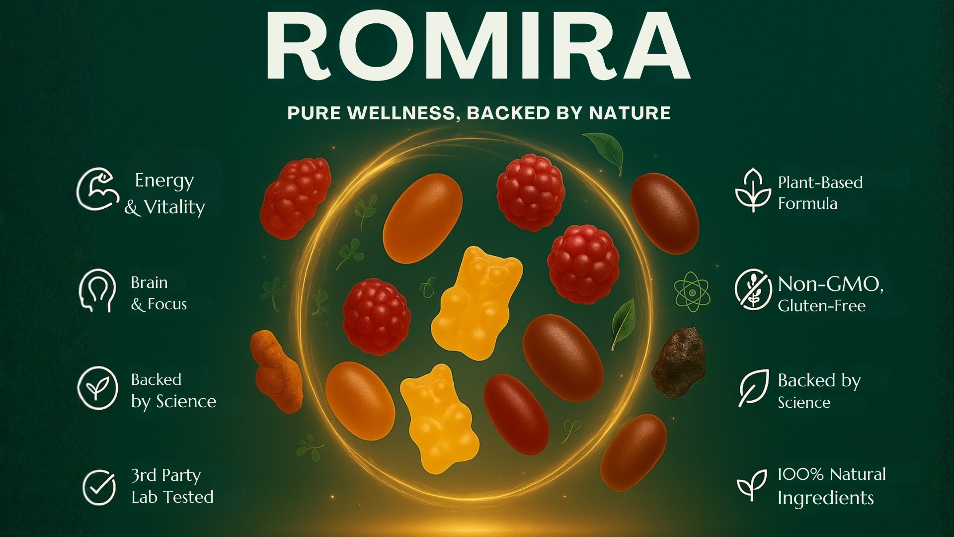 Romira™ Natural Supplements | Clean, Science-Backed Wellness
